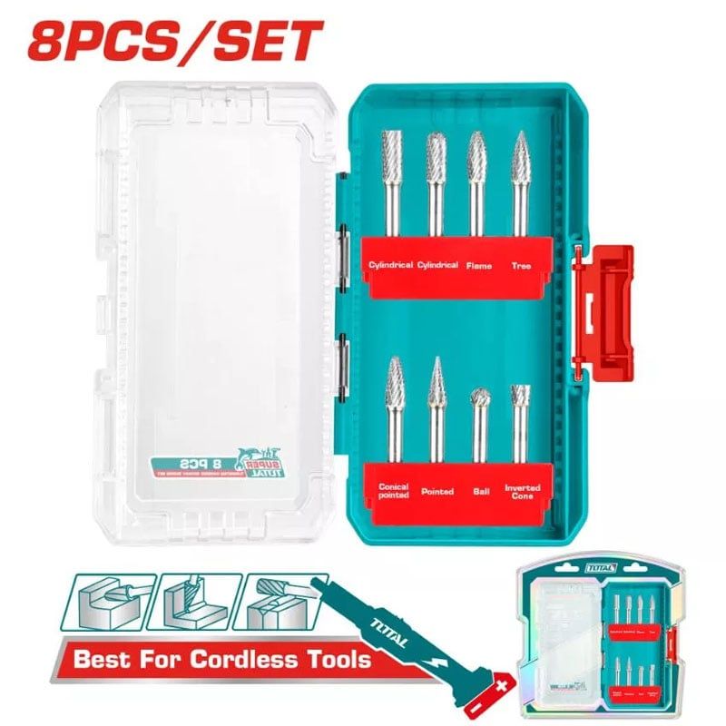 Bộ 8 Mũi Doa Kim Loại 6mm Total TACSDL10801 - Himarket.vn