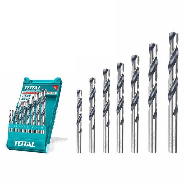 Bộ Mũi Khoan Kim Loại HSS 9 Chi Tiết 2-10mm Total TACSD0095 - Himarket.vn