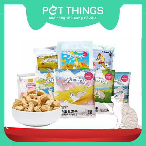 LOVE AROUND Raw Meat - Thịt đông khô sấy lạnh cho mèo túi thử 10g – Pet ...