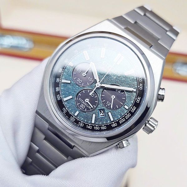 Citizen Quartz Eco-Drive CA4610-85X Super Titanium Chronograph - Đồng ...