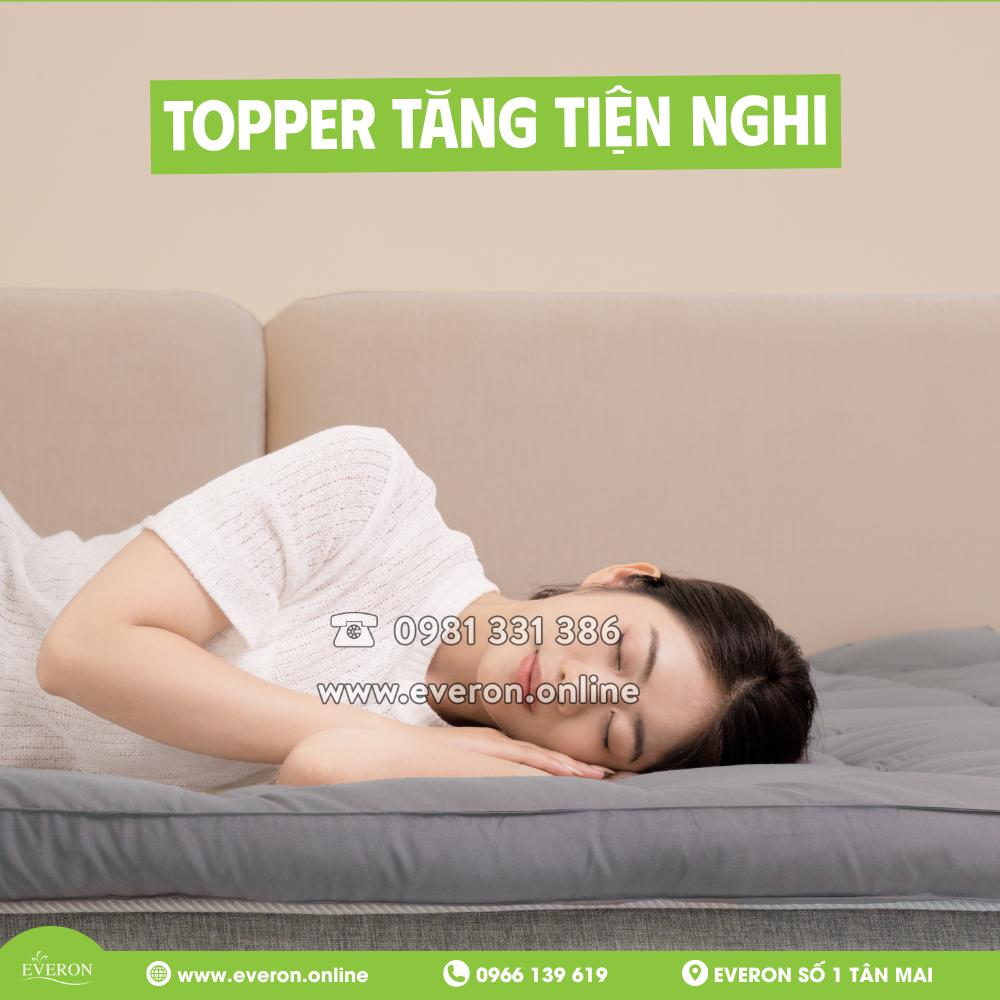 Topper Everon | Tấm Tăng Tiện Nghi Tạo Độ Êm Cho Đệm Giá Tốt Nhất ...