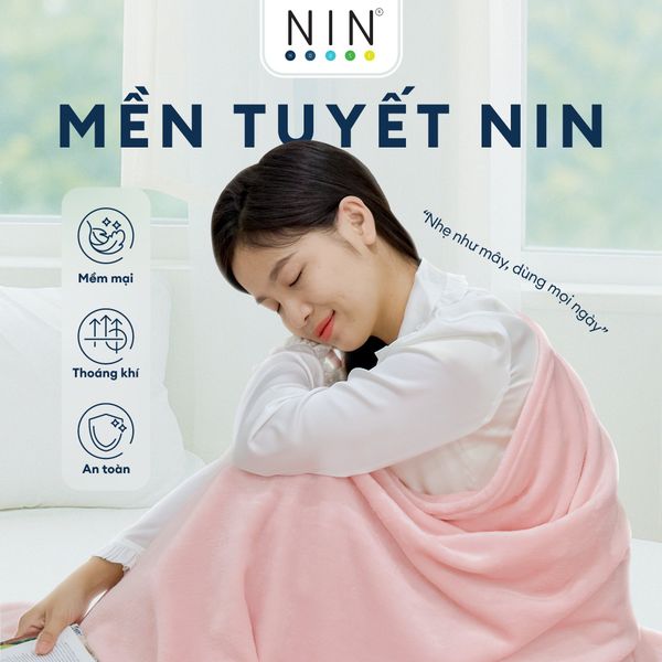 Mền Tuyết NIN - Pink Light | NIN House
