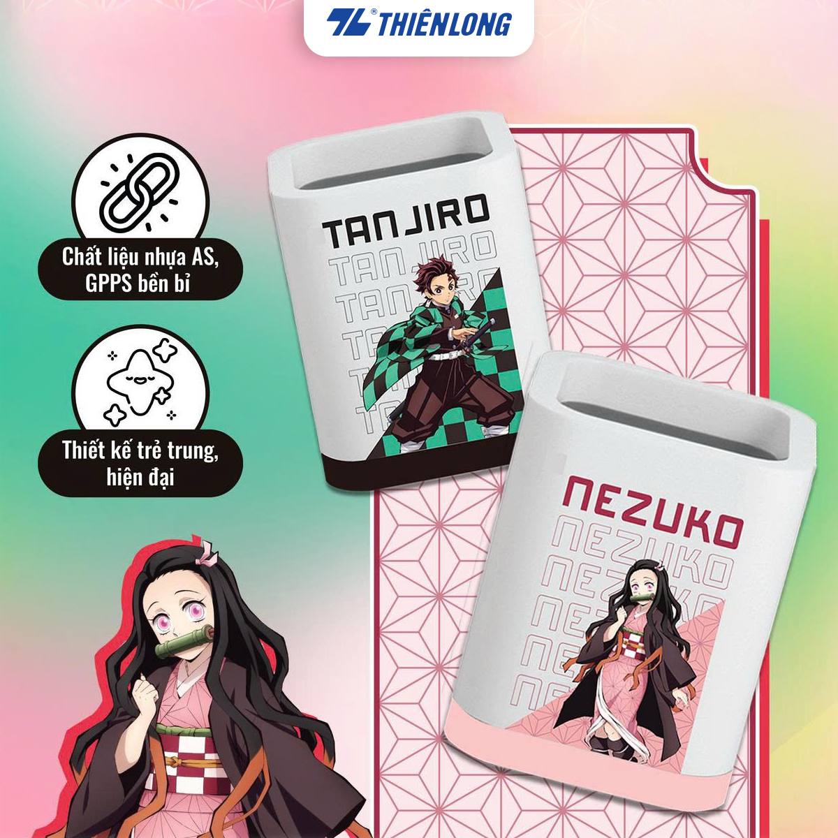 Ống cắm bút Thiên Long PS-007/DS - Phiên bản Demon Slayer – Thiên Long Shop