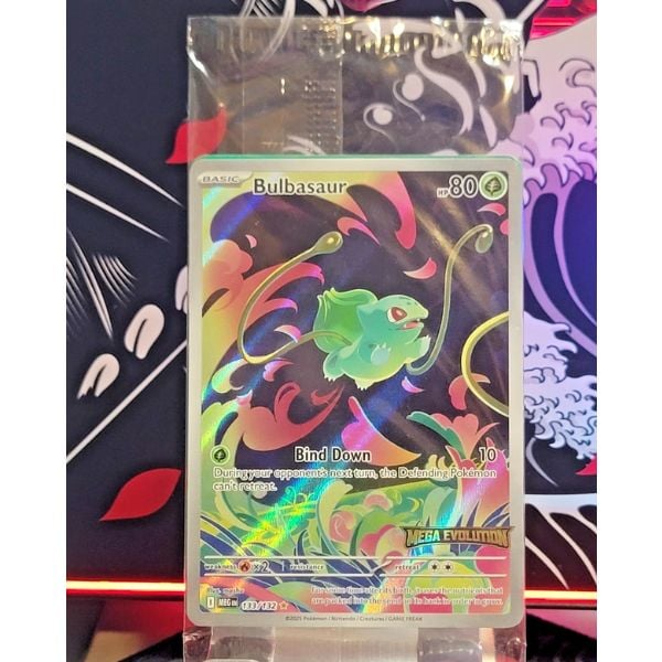 Thẻ bài Pokemon TCG Promo Bulbasaur Stamped 133/132 ME01 – nShop - Game ...
