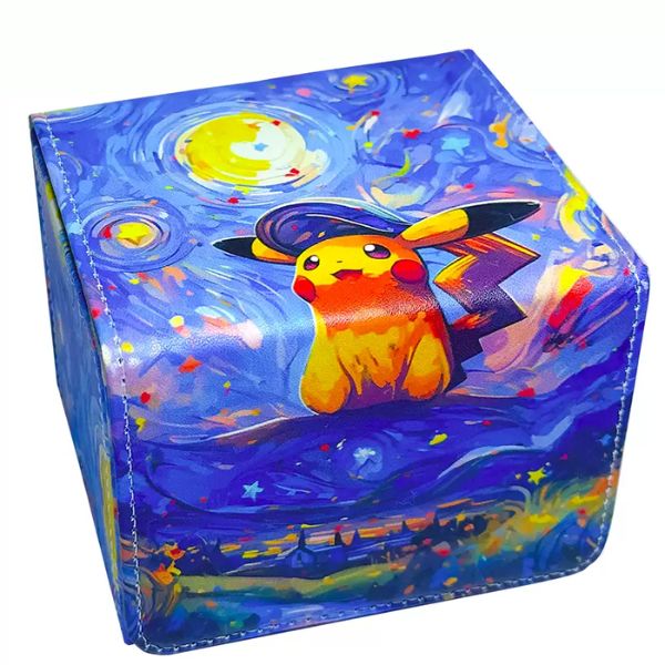Hộp Đựng Thẻ Bài Pokemon TCG Da PU Cao Cấp Starry Pikachu – nShop ...