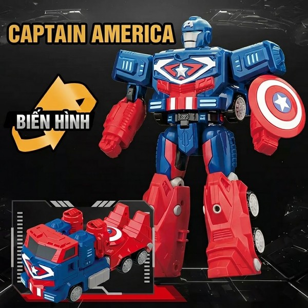 Mô hình Marvel Transform Car Captain America - ZD Toys ZC20 – nShop ...