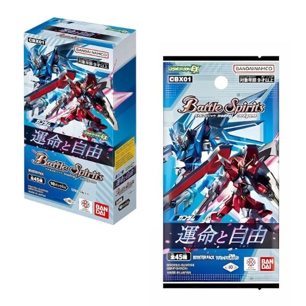 Battle Spiritis TCG CBX01 Gundam Destiny And Freedom Booster EX Pack ...
