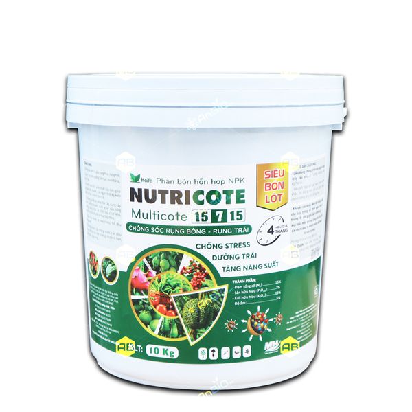 Phân tan chậm Haifa Nutricote 15-7-15 | Chu kỳ 4 tháng - Xô 10Kg ...