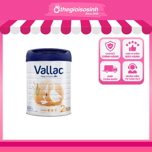 Sữa bột Vallac 800g số 1-2-3 cho bé 0-36 tháng – Nhập khẩu Phần Lan ...