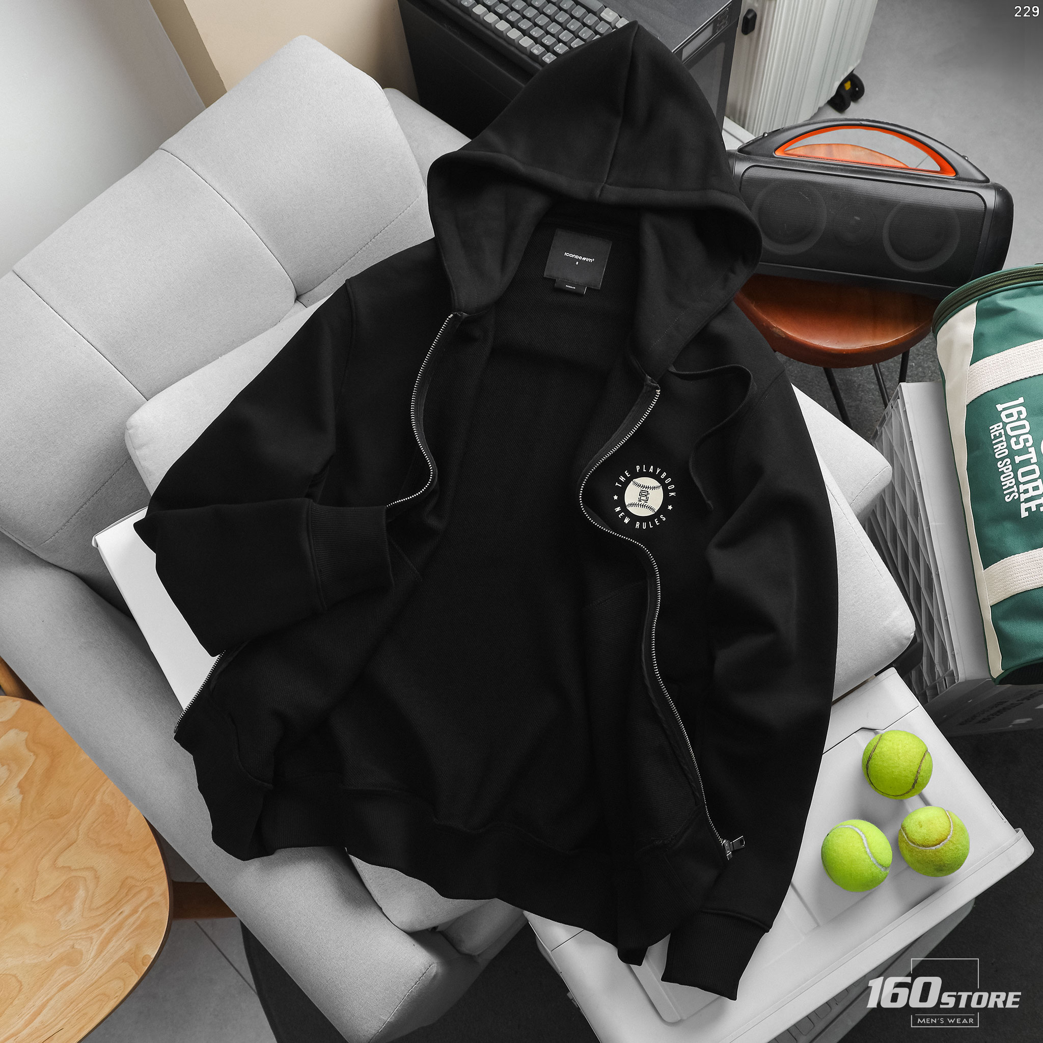 Áo Khoác Nỉ Nam ICONDENIM Rally Zip