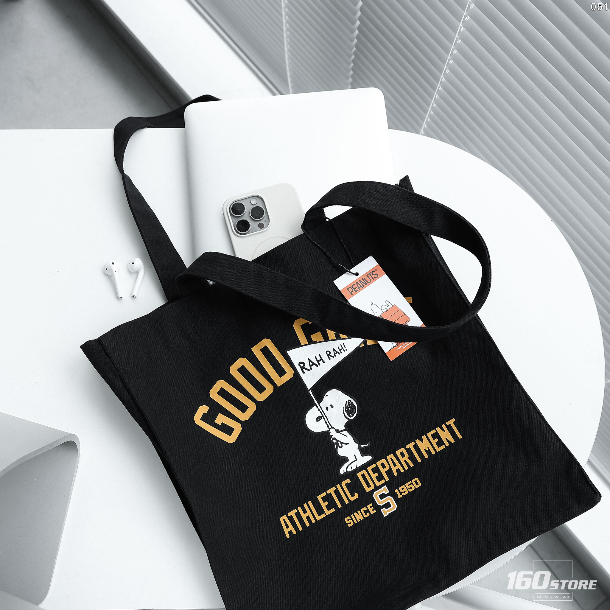 Túi Tote Nam Peanuts Cheer Flag