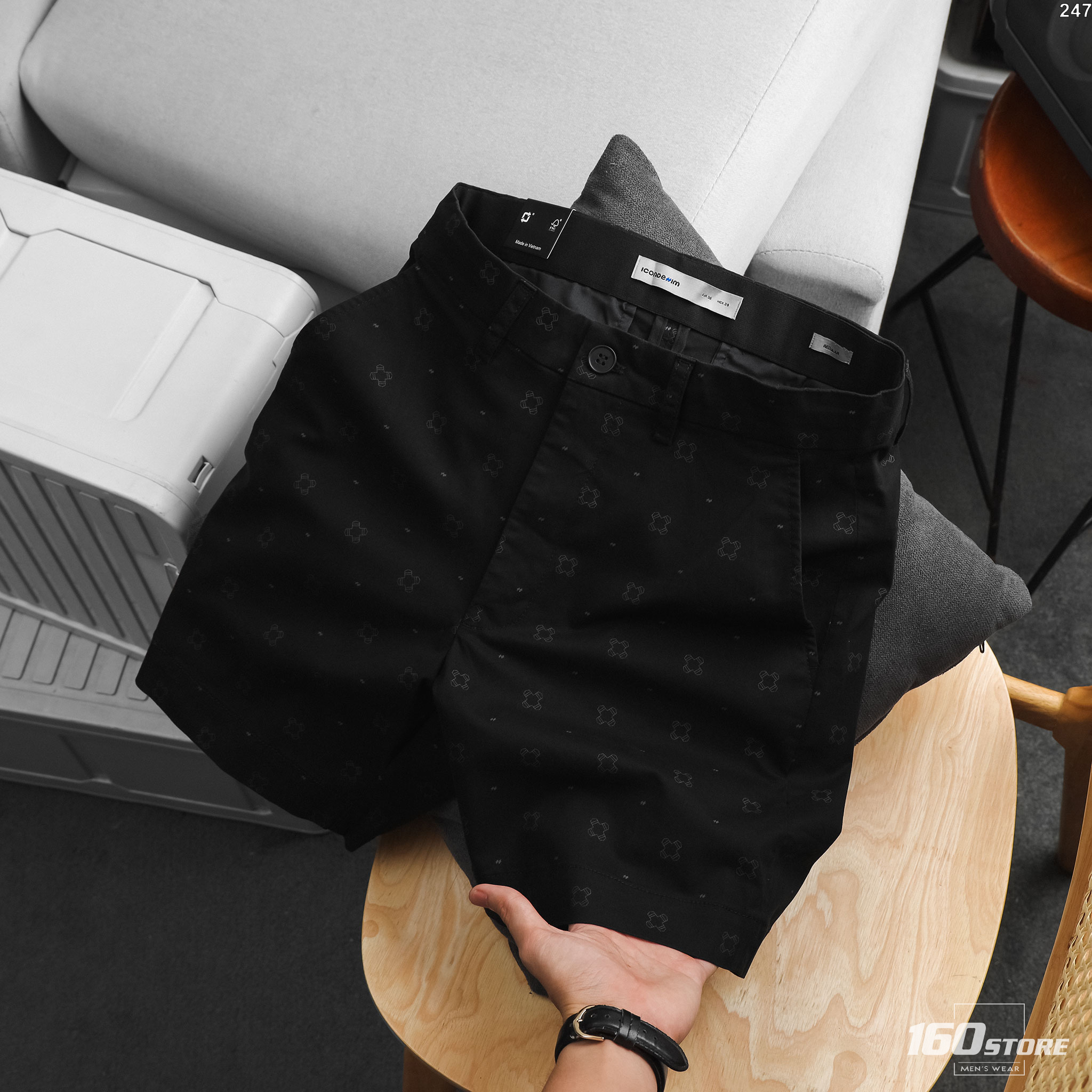 Quần Short Nam ICONDENIM ID Monogram Pattern