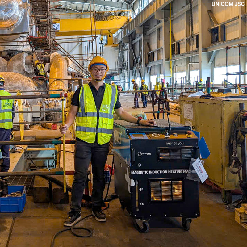 Máy gia nhiệt bulong rỗng Tuabin Helios 35+, nguyên lý cảm ứng từ – UNI GROUP - UNICOM JSC