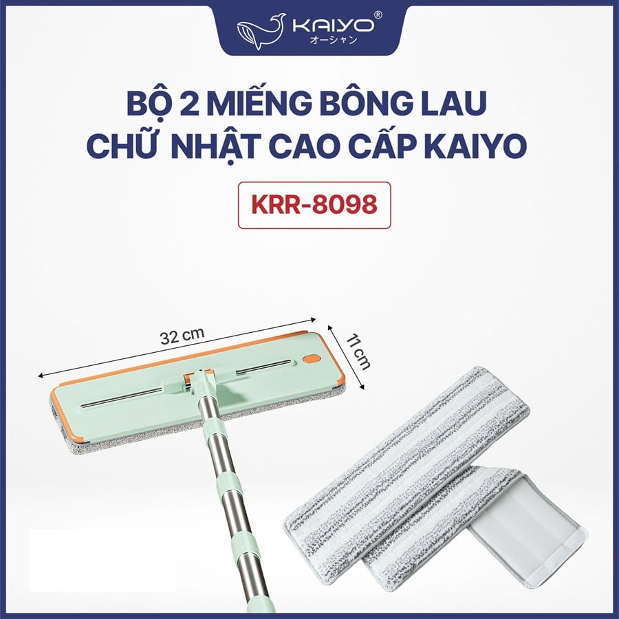 Bộ 2 miếng bông lau Kaiyo KRR-8098 thay thế cho bộ KMP-8074 / KMP-8081 ...