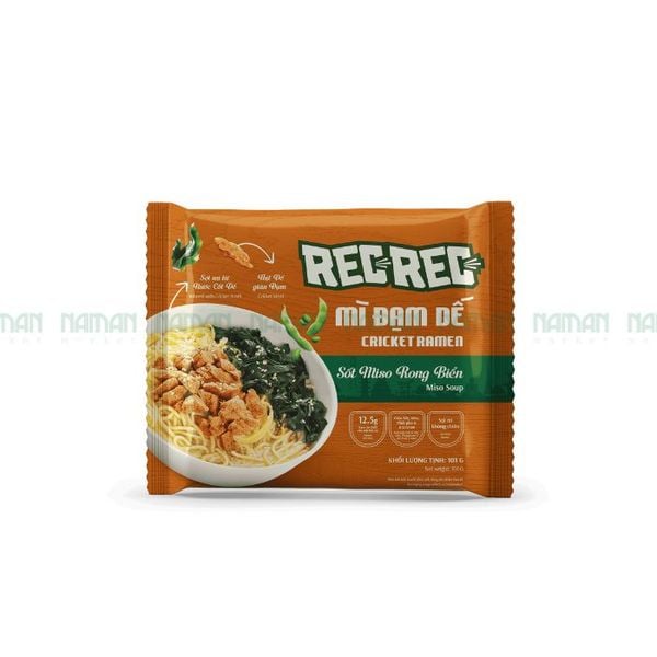 Mì Ramen Ăn Liền Dế Sốt Miso Rong Biển Rec Rec 101G – Nam An Market