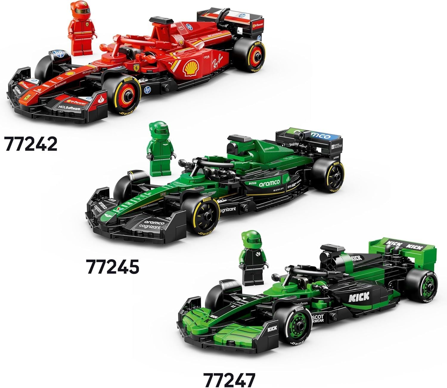 [CÓ HÀNG] LEGO F1 Complete Set: All 10 LEGO Speed Champions F1 Race Ca ...