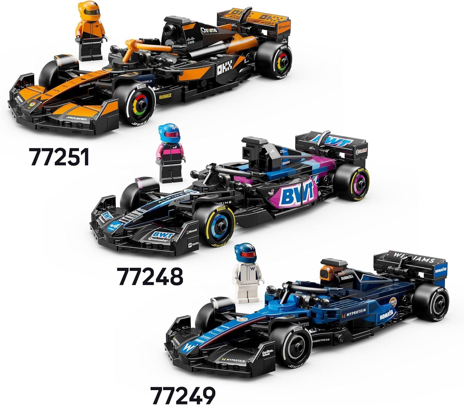 [CÓ HÀNG] LEGO F1 Complete Set: All 10 LEGO Speed Champions F1 Race Ca ...
