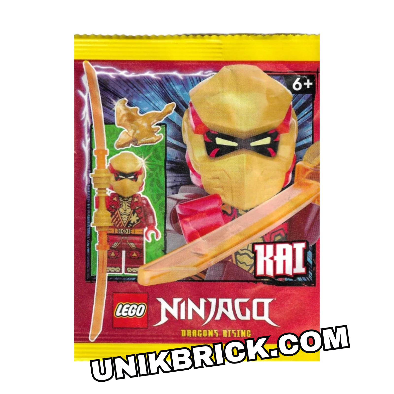 LEGO Ninjago Dragons Rising Kai with Golden Dragon Paper Bag 892507 ...