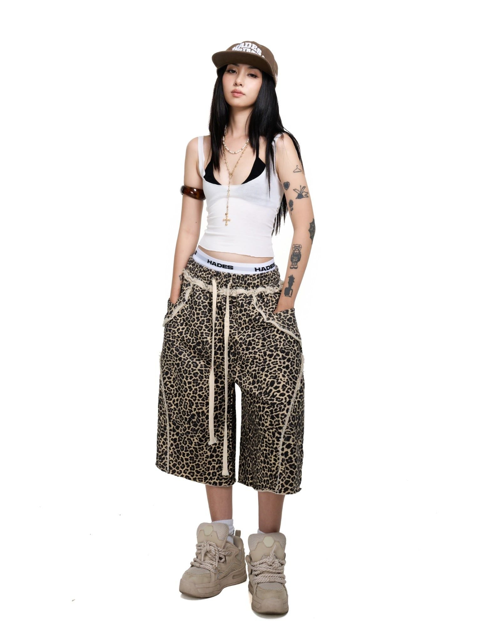HADES RUGGED LEOPARD SHORTS – HADES STUDIO