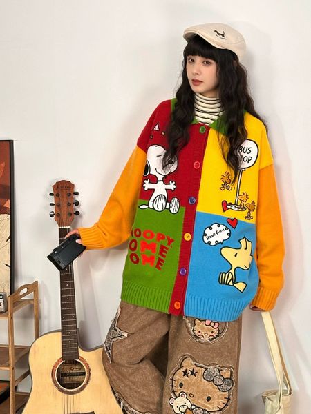 WES®️| ÁO KHOÁC LEN THÊU SNOOPY RETRO UNISEX WES2026 – T2NG