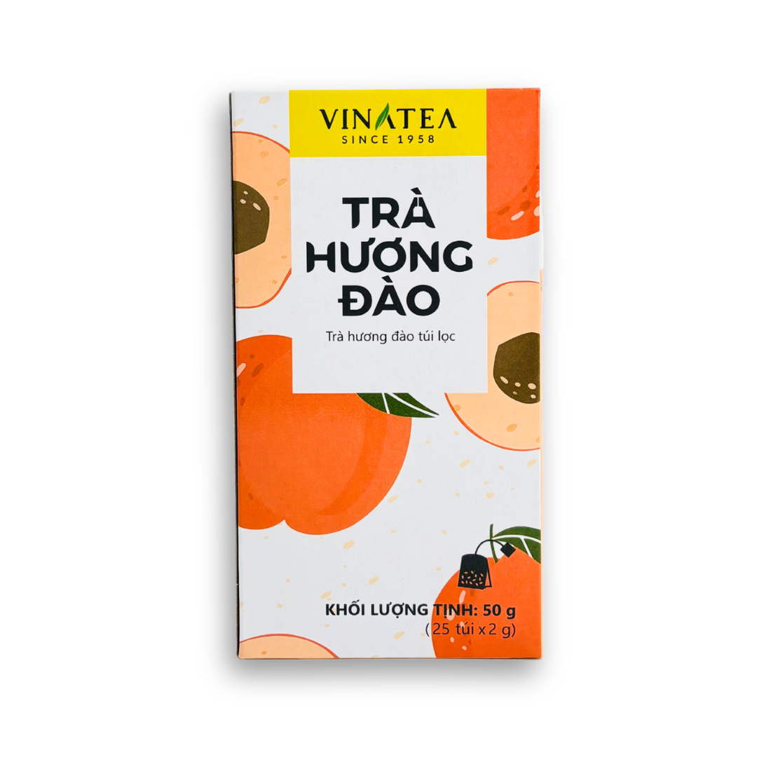 Trà Vinatea Hương Đào Túi Lọc 50 g– Vinatea