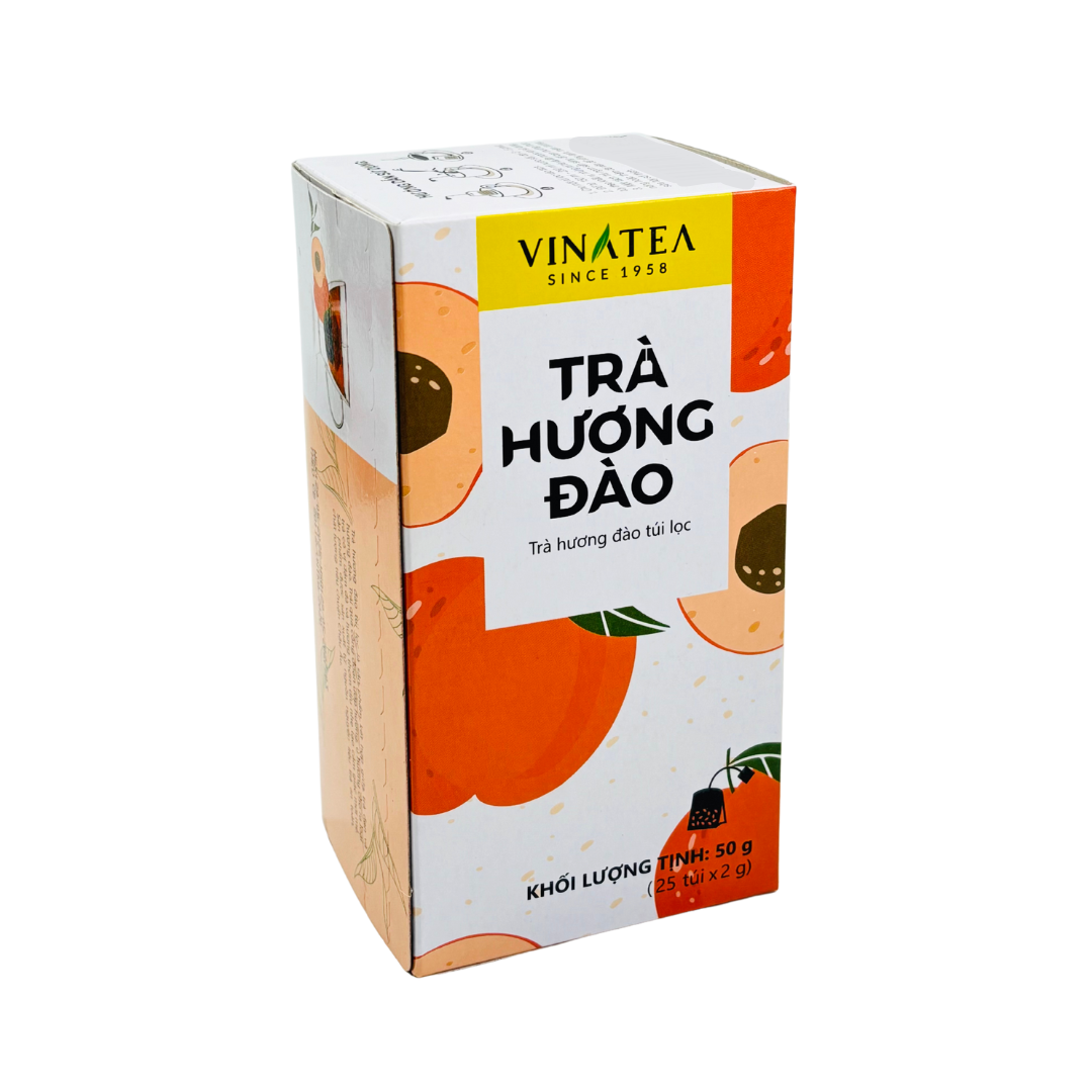 Trà Vinatea Hương Đào Túi Lọc 50 g– Vinatea