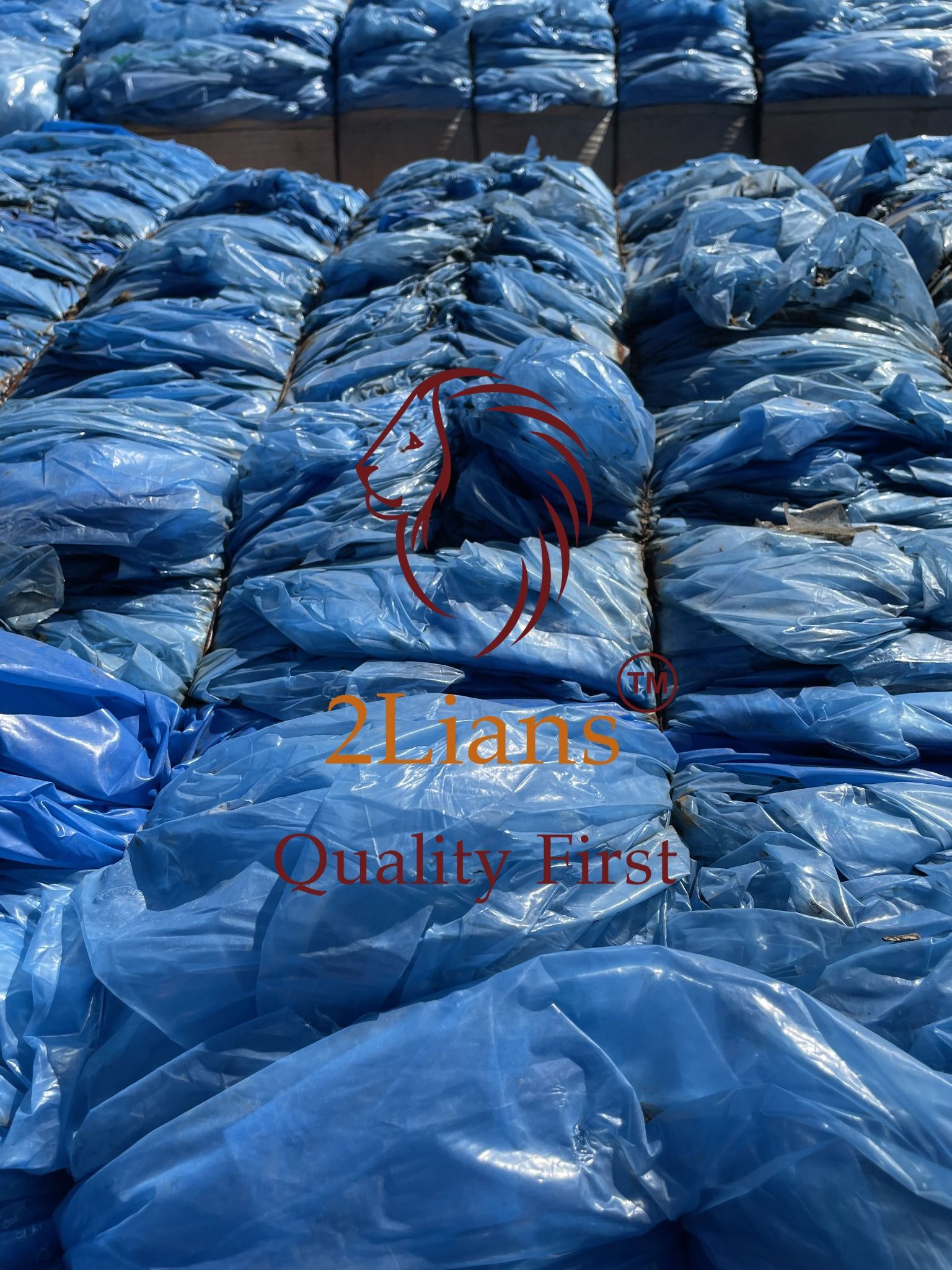 LDPE film on bales 70% clear/ 30% mixed clear & blue – Quality First