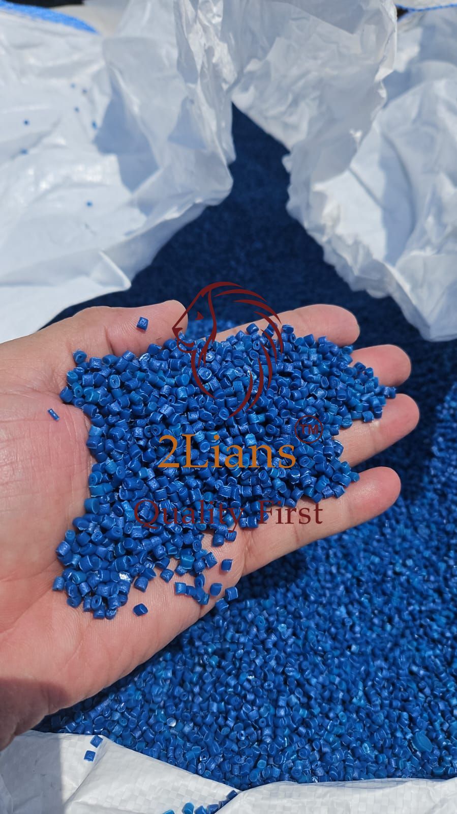 "HDPE blue drum recycled pellets blue – Quality First