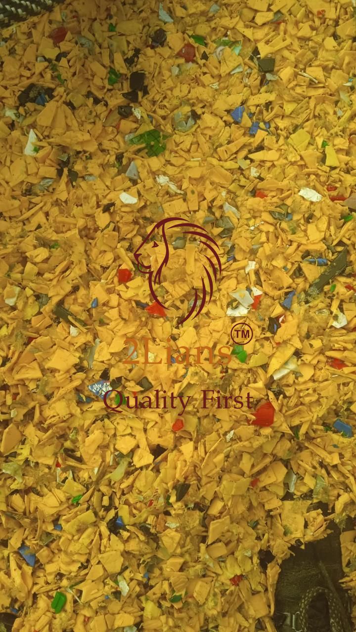 HDPE bottles 20 litters regrind mixed colors – Quality First