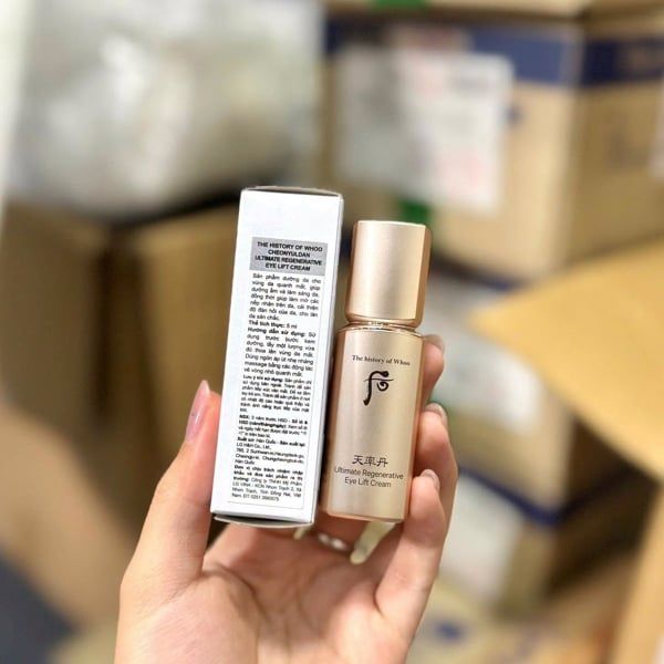 Kem dưỡng mắt nâng cơ The Whoo Cheonyuldan Ultimate Regenerative Eye L ...