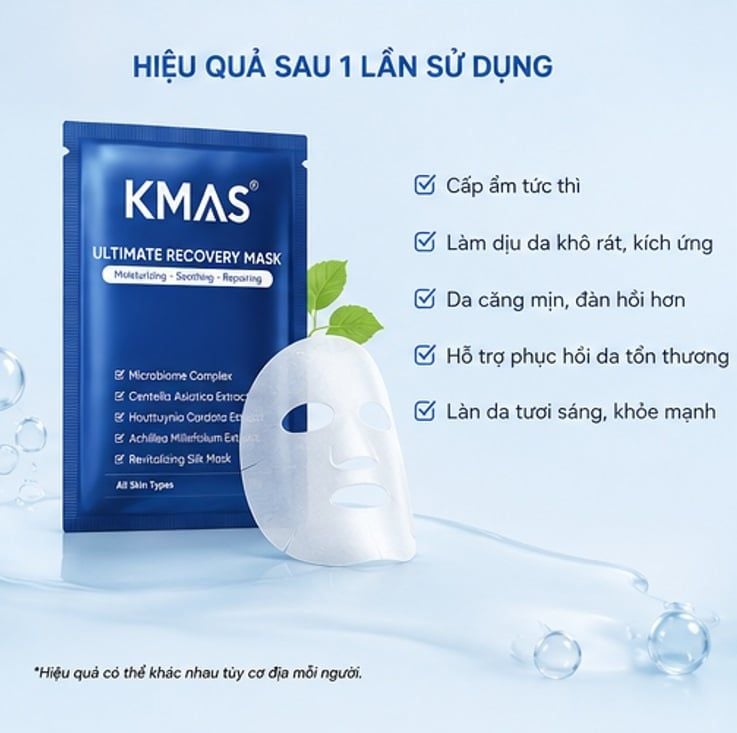 (NHẬP KHẨU) (1 MIẾNG LẺ) Mặt nạ dưỡng ẩm Kmas Ultimate Recovery Mask 3 ...