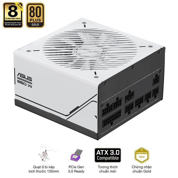 Nguồn ASUS Prime 850W 80 Plus Gold Full Modular ATX 3.1 PCIe 5.1 | Chí