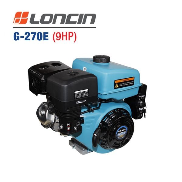 Động cơ nổ 9HP Loncin G-270E | Tua nhanh 9HP | BH 12 Tháng – tanthinh68.vn
