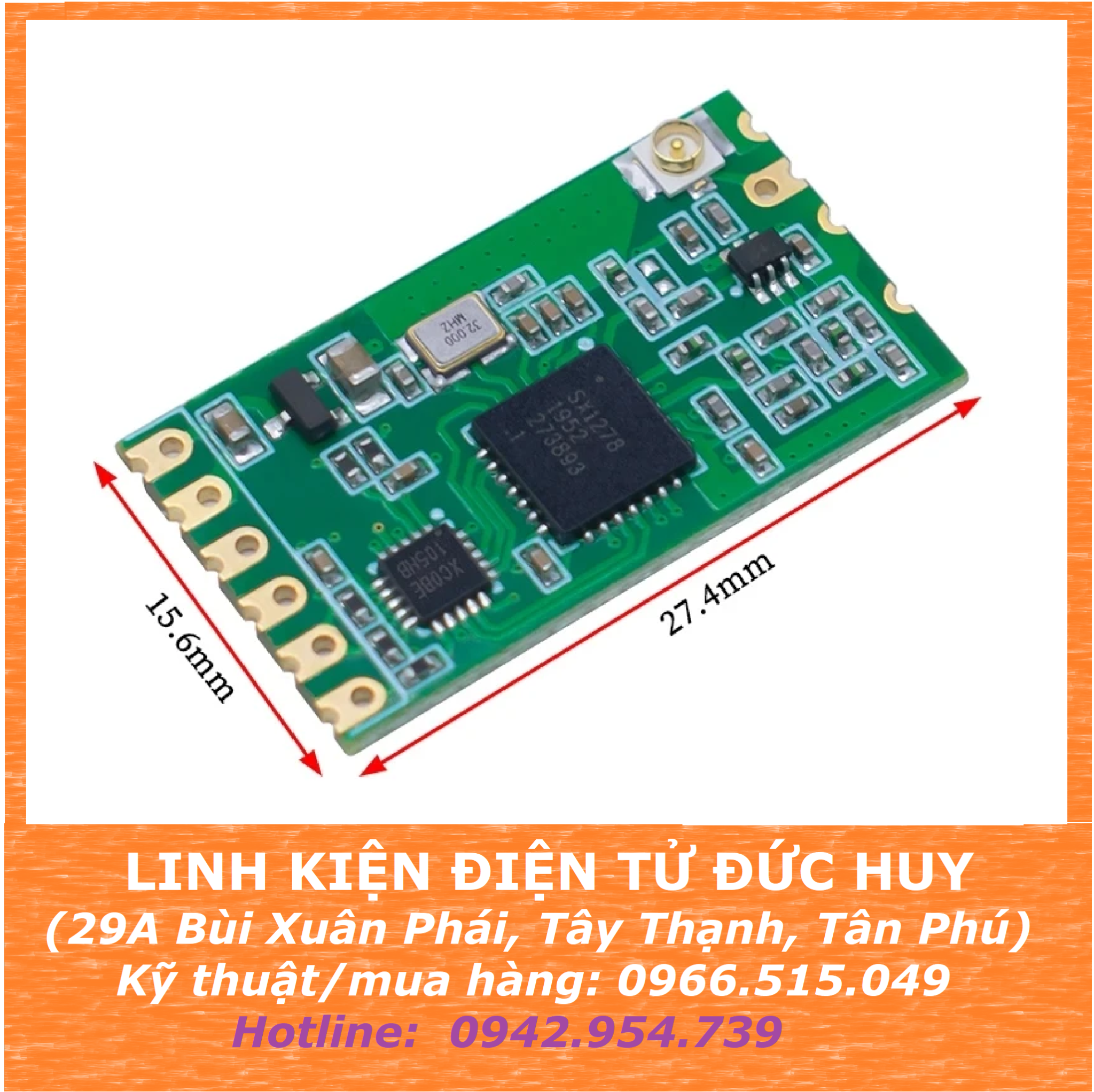 HC14 HC-14 MODULE THU PHÁT RF 433MHZ XA 3000 mét – LINH KIỆN ĐIỆN TỬ ...