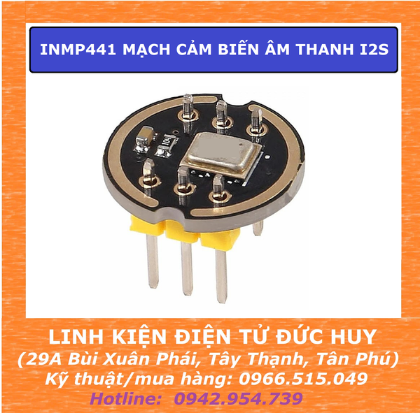 INMP441 MẠCH CẢM BIẾN ÂM THANH MICRO I2S ( CHIP TỐT ) – LINH KIỆN ĐIỆN ...