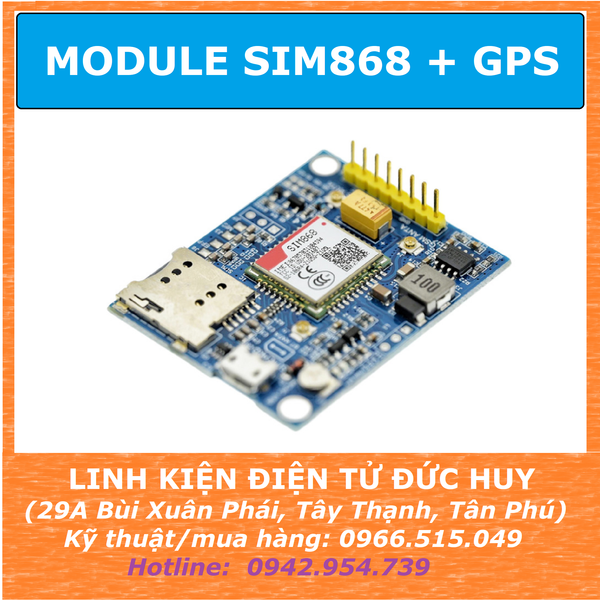 Module SIM868 GSM GPS (có kèm ăngten GPS) – LINH KIỆN ĐIỆN TỬ ĐỨC HUY ...