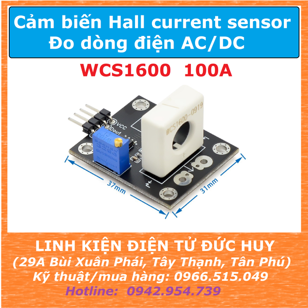 Cảm biến đo dòng điện AC/DC WCS1600 100A – LINH KIỆN ĐIỆN TỬ ĐỨC HUY ...