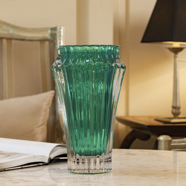 Lọ Hoa Crown Jewel Xanh Lá 25cm – Maison Vietnam