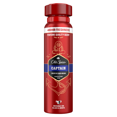 Xịt Khử Mùi Old Spice Captain Aluminum Free Body Spray Scent Of Fierce ...