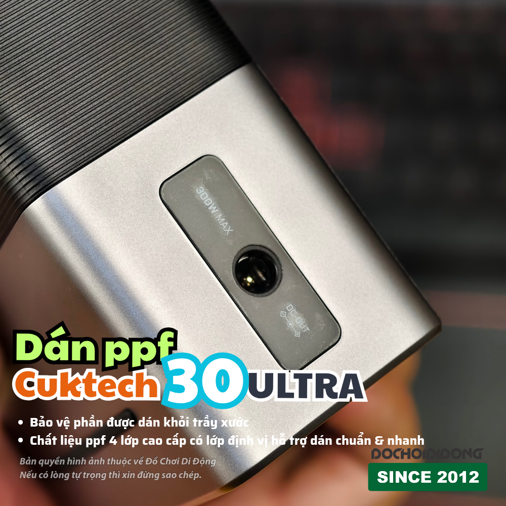 Dán PPF màn hình trạm sạc Cuktech 30 ultra TA3005U Super Power Station ...