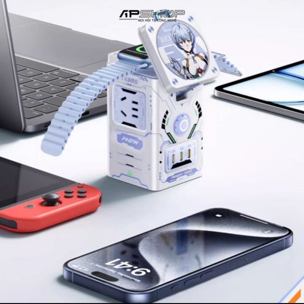 Trạm Sạc Pisen Pro Eva Aurora 140w Desktop Magstation