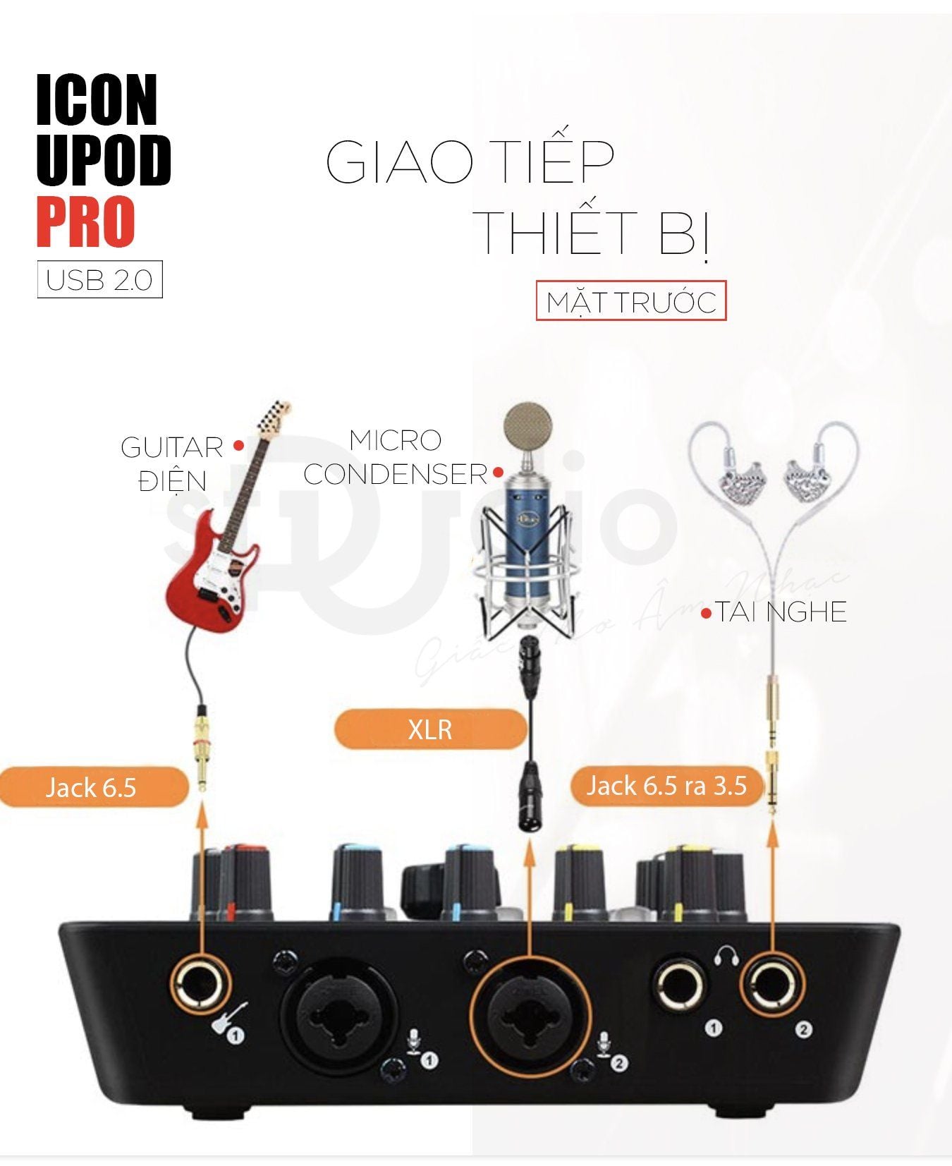 Sound card Icon Upod Pro - Sound card livestream - Pustudio.vn