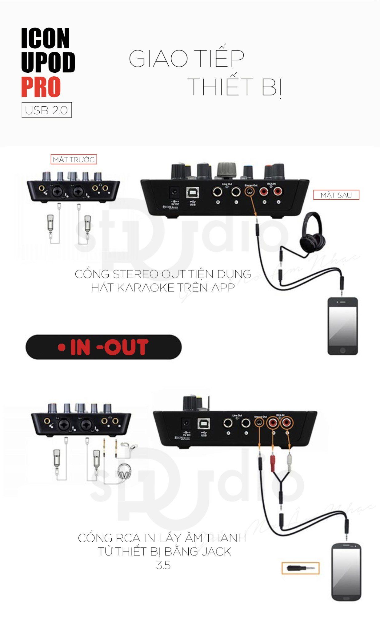 Sound card Icon Upod Pro - Sound card livestream - Pustudio.vn