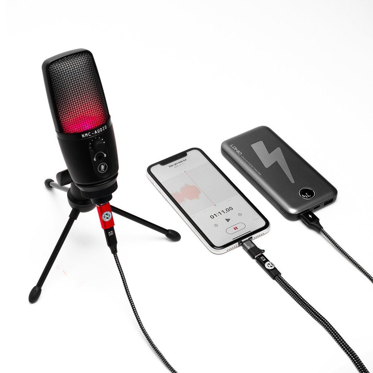 Dây Kết Nối OTG Livetream, Thu Âm Stereo NMC-LT04 - Pustudio.vn