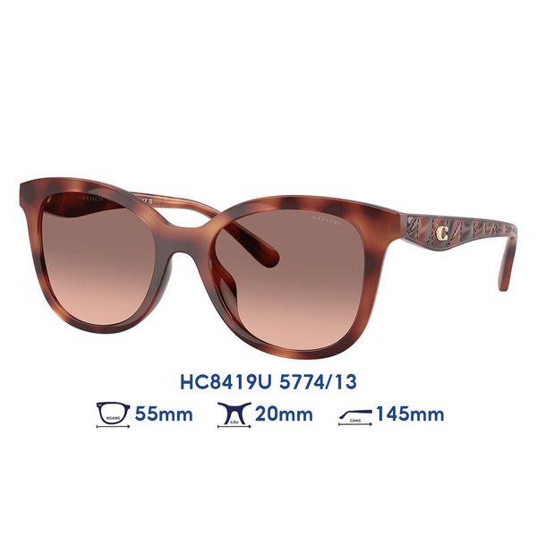 Kính mát Coach HC8419U 5774/13 – Gọng nâu vân rùa, tròng kính gradient ...