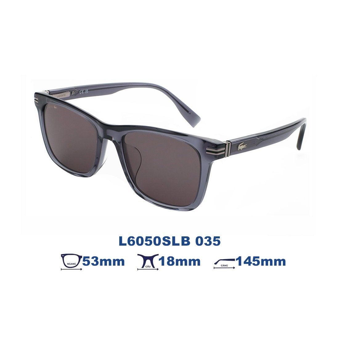 Kính mát LACOSTE L6049SLB 035 – Xám thanh lịch | Mắt Kính Liên Sơn ...
