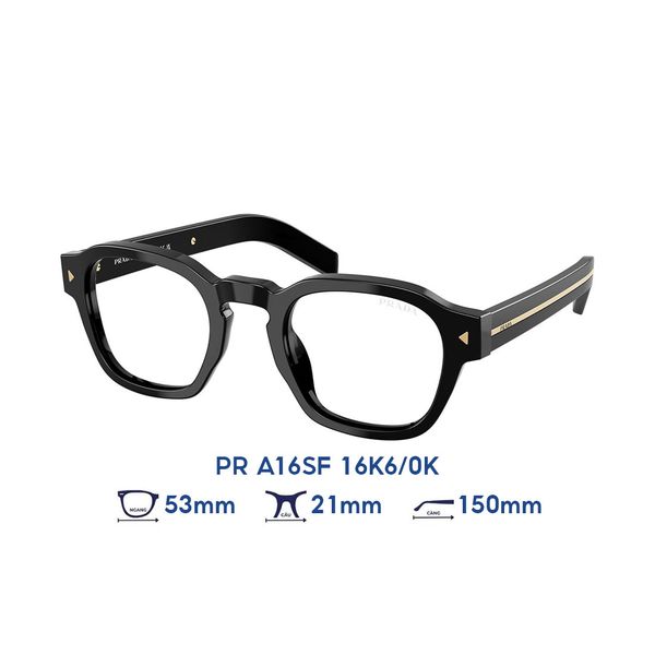 Kính mát PRADA PR A16SF 16K6/0K – Phantos Đen Cổ điển / Tròng Xám – LienSon