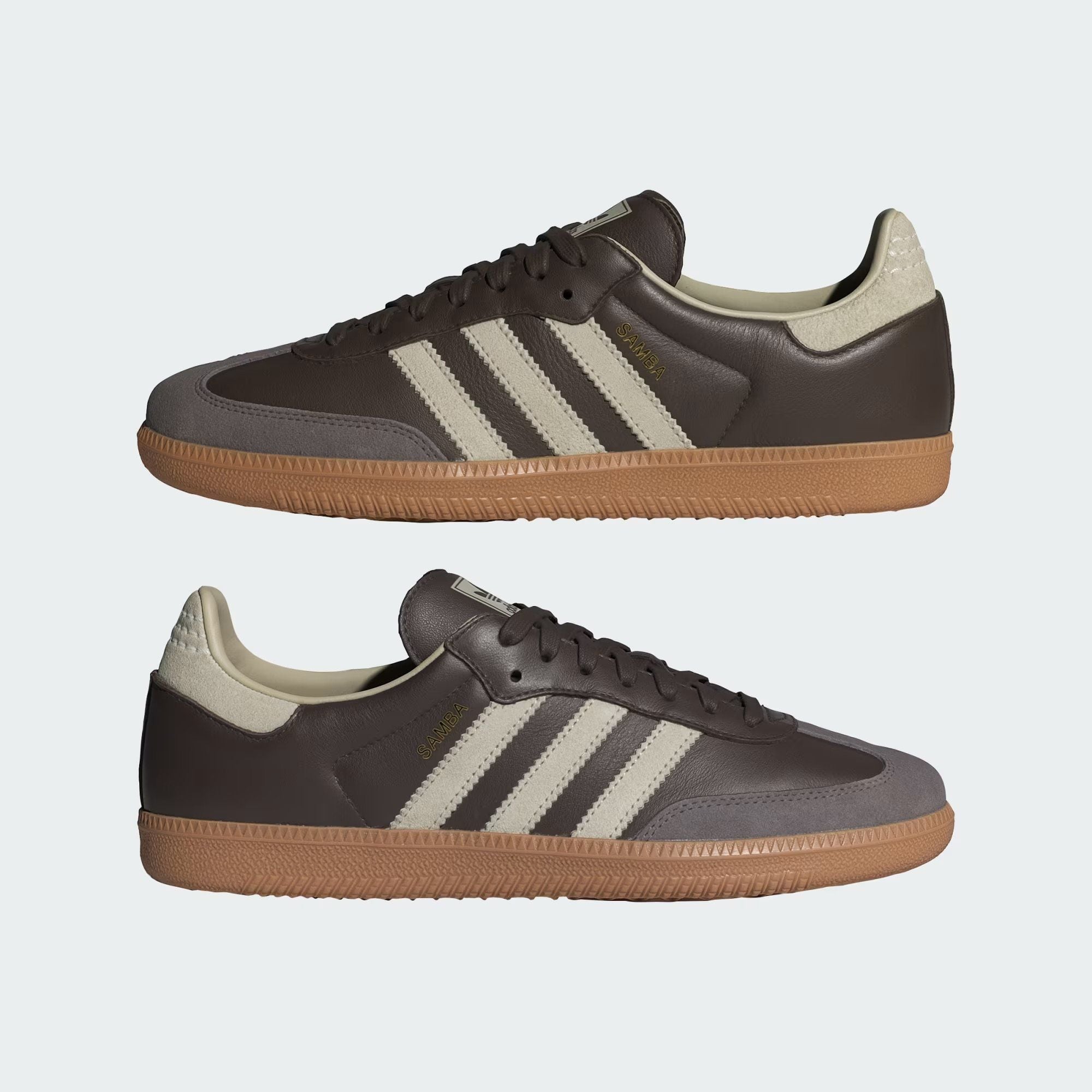 adidas Samba OG - Brown / Putty Grey / Gold Metallic – Online Sneaker Store