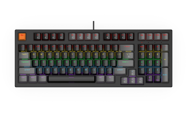 Bàn phím cơ VITRA MK97 Multiumedia Hotswap Switch Rainbow Led (Màu Đ