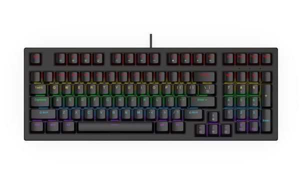 Bàn phím cơ VITRA MK97 Multiumedia Hotswap Switch Rainbow Led (Màu Đ